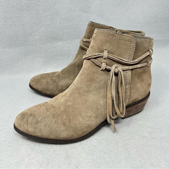 Splendid | Shoes | Splendid Rhoda Womens Light Brown Suede Ankle Boots ...